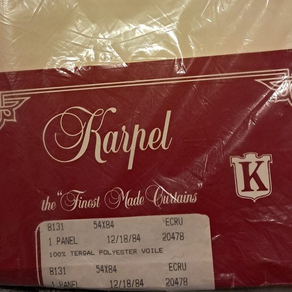 Karpel | Other | Vintage Made In Ny Curtain Panel | Poshmark
